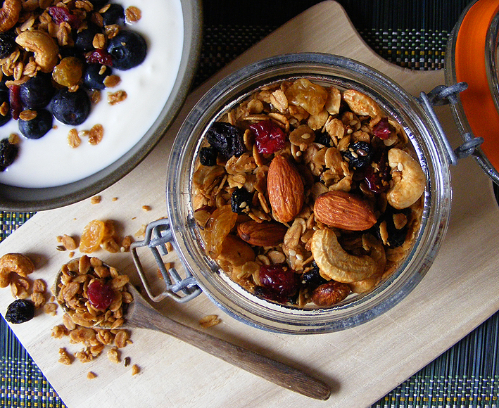 Fruit & Nut Granola - Elizabeth's Kitchen Diary