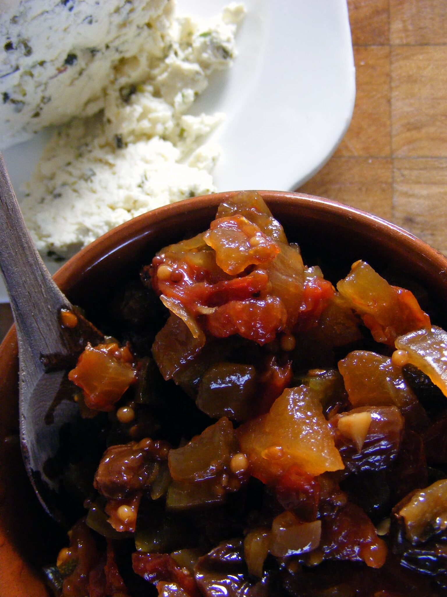 Spiced Tomato and Courgette Chutney - Elizabeth's Kitchen Diary