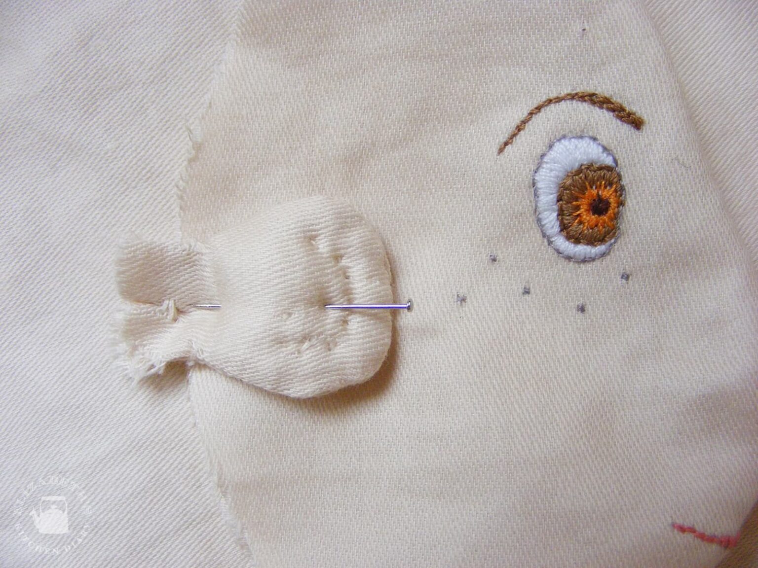 Free 14" Fabric Coraline Doll Pattern - Elizabeth's Kitchen Diary