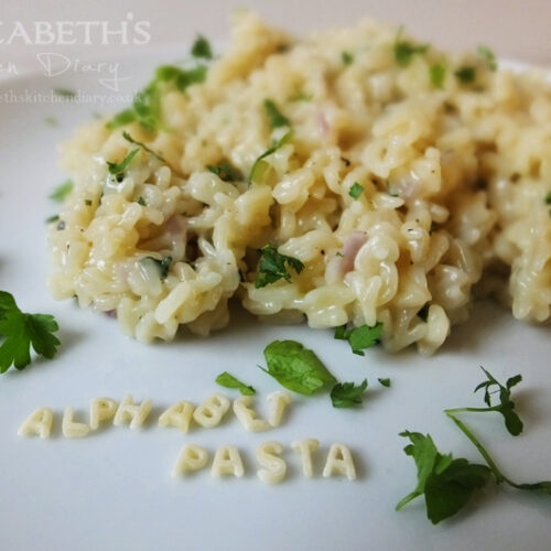 Alphabet Pasta - Elizabeth's Kitchen Diary