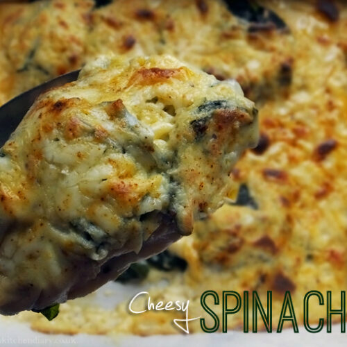 Cheesy Spinach Bake - Elizabeth's Kitchen Diary