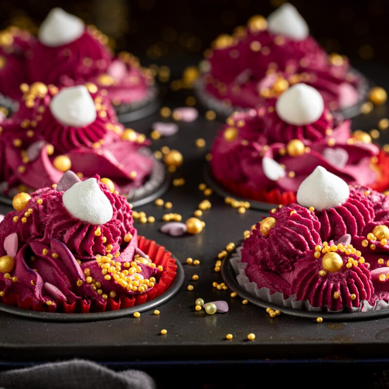 Chocolate Beetroot Cupcakes - Elizabeth's Kitchen Diary