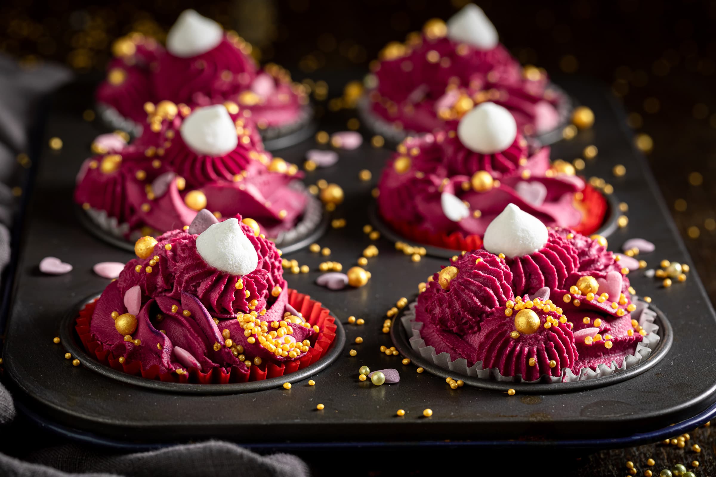 Chocolate Beetroot Cupcakes - Elizabeth's Kitchen Diary