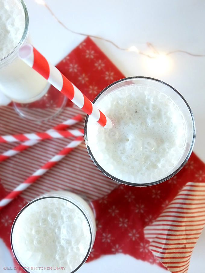Santa's Mintshake {A Peppermint Candy Cane Milkshake!} - Elizabeth's ...