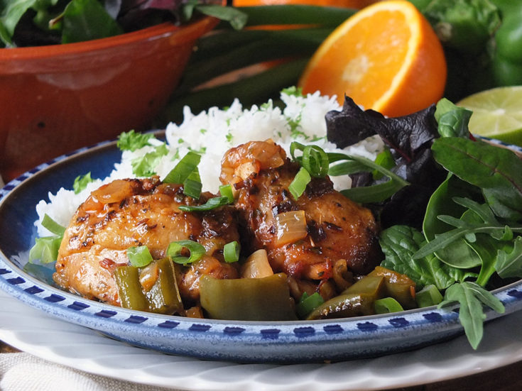 Easy Slow Cooker Cuban Chicken - Elizabeth's Kitchen Diary