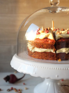 Carrot, Beetroot & Ginger Juice Pulp Cake with Cream Cheese Frosting ...