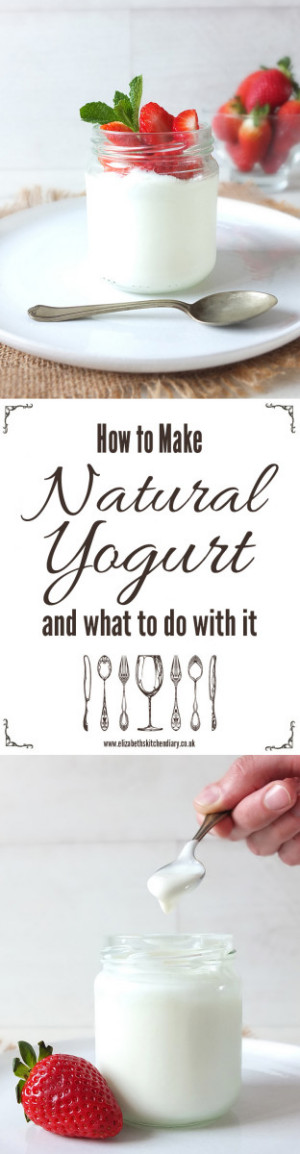 How to Make Natural Yogurt and What to Do With It - Elizabeth's Kitchen ...