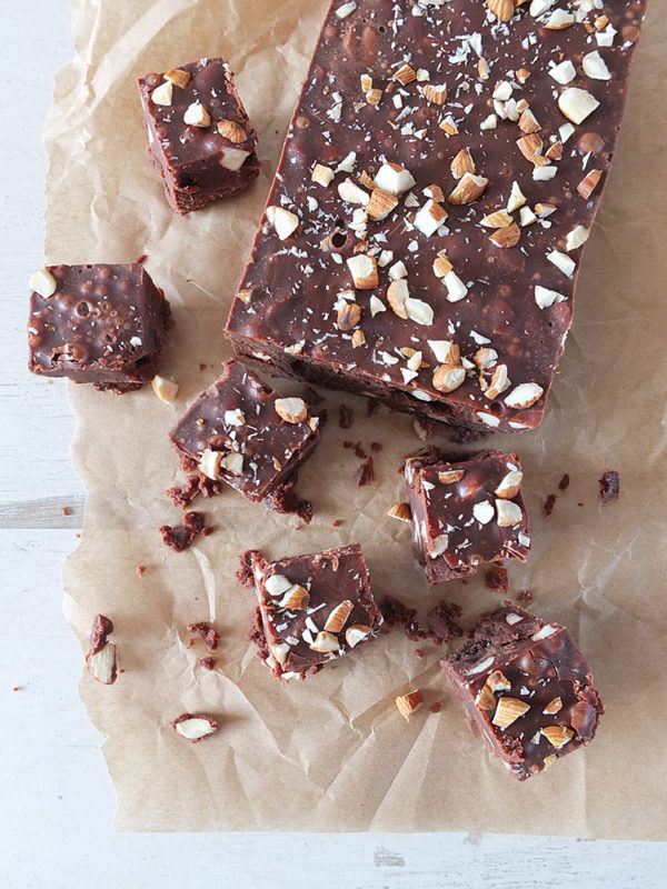 Classic Fruit and Nut Chocolate Fudge - Elizabeth's Kitchen Diary