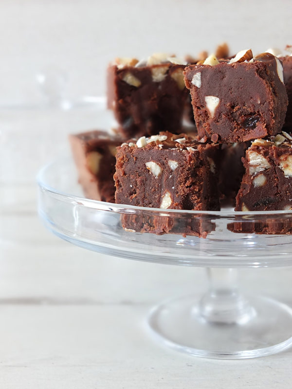 Classic Fruit and Nut Chocolate Fudge - Elizabeth's Kitchen Diary