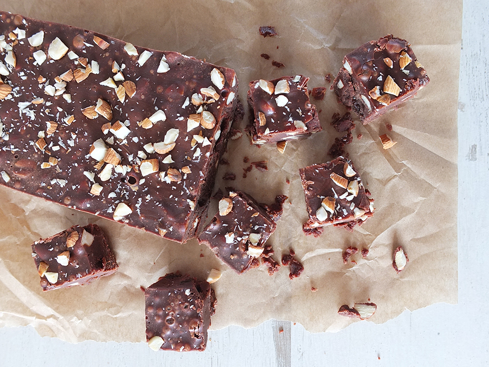 Classic Fruit and Nut Chocolate Fudge - Elizabeth's Kitchen Diary