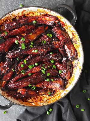 The Easiest Slow-Roasted Peking-Style Pork Ribs - Elizabeth's Kitchen Diary