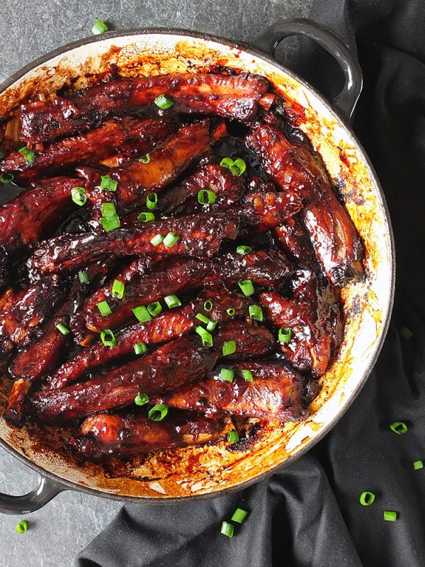 The Easiest Slow-Roasted Peking-Style Pork Ribs - Elizabeth's Kitchen Diary