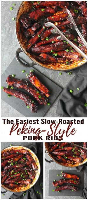 The Easiest Slow-Roasted Peking-Style Pork Ribs - Elizabeth's Kitchen Diary
