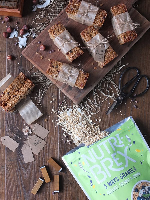 Gluten Free Granola Bars with Hazelnut, Coconut & Quinoa - Elizabeth's ...