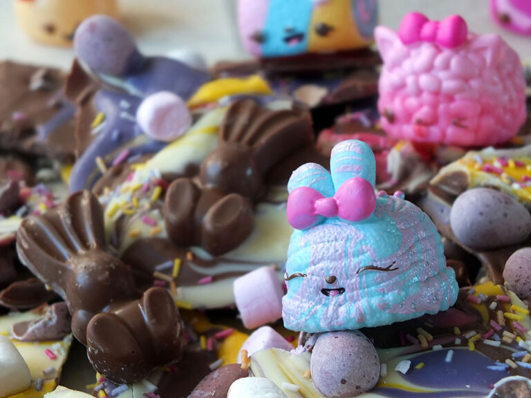 Num Noms-Inspired Easter Chocolate Bark - Elizabeth's Kitchen Diary