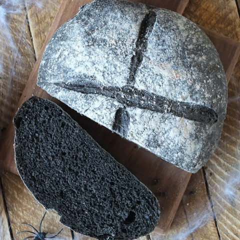 Halloween Rye & Caraway Black Bread Recipe - Elizabeth's Kitchen Diary