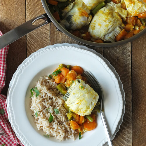 Plaice and Vegetable Curry #SeafoodWeek - Elizabeth's Kitchen Diary