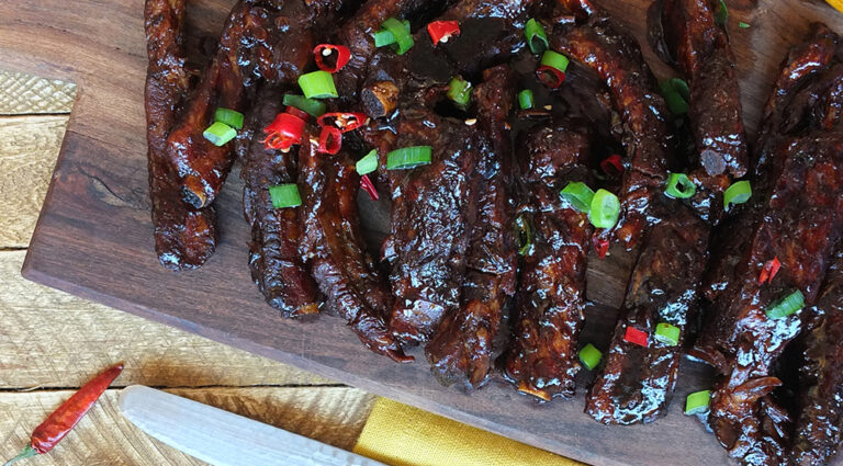 Slow Cooker Pork Ribs - Peking-Style - Elizabeth's Kitchen Diary