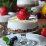 No Bake Lemon Quark Cheesecake - Elizabeth's Kitchen Diary