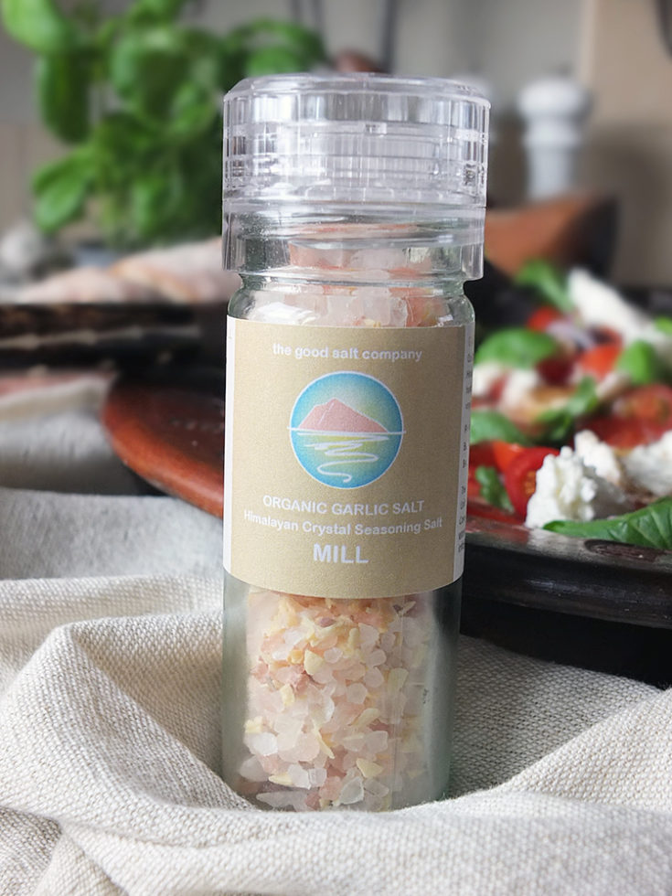 Tomato & Mozzarella Salad with Himalayan Pink Salt - Elizabeth's ...