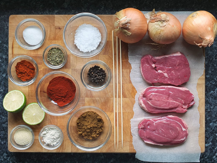 Spicy Lamb Fajitas Kebab Recipe for a Crowd - Elizabeth's Kitchen Diary