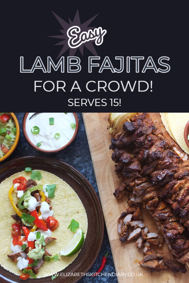 Spicy Lamb Fajitas Kebab Recipe for a Crowd - Elizabeth's Kitchen Diary