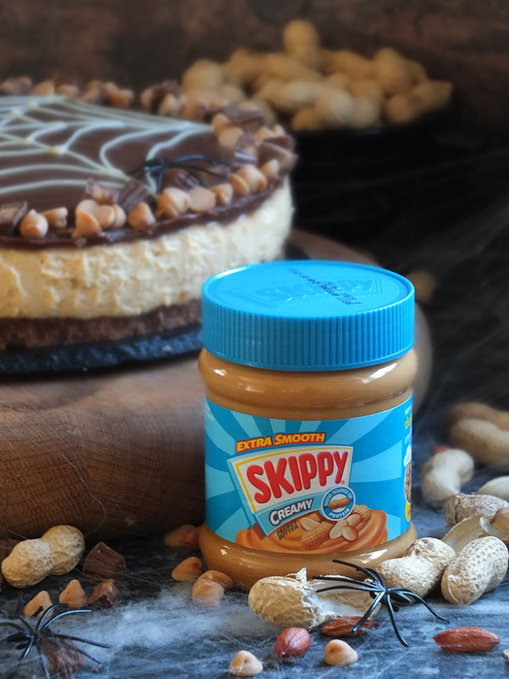 No-Bake SKIPPY® Peanut Butter Cheesecake #SKIPPYhalloween - Elizabeth's ...