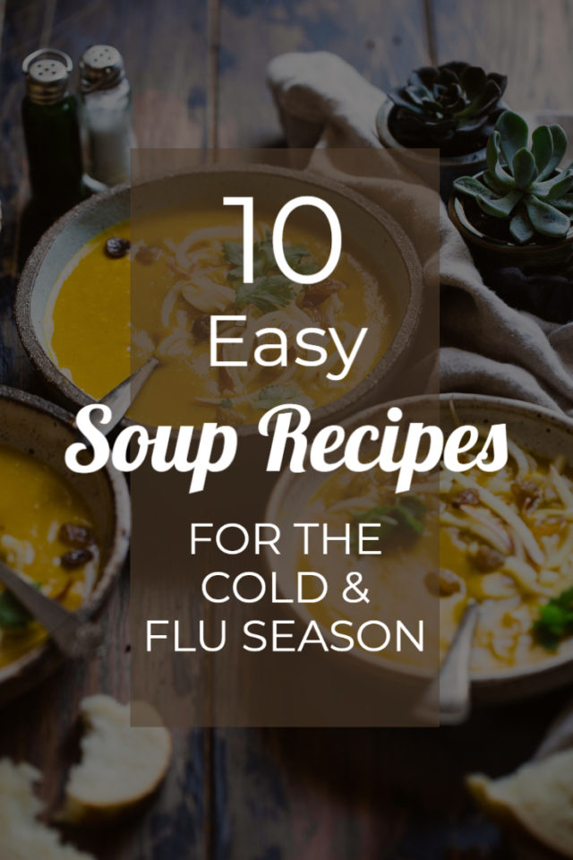 10 Easy Soup Recipes for the Cold & Flu Season - Elizabeth's Kitchen Diary