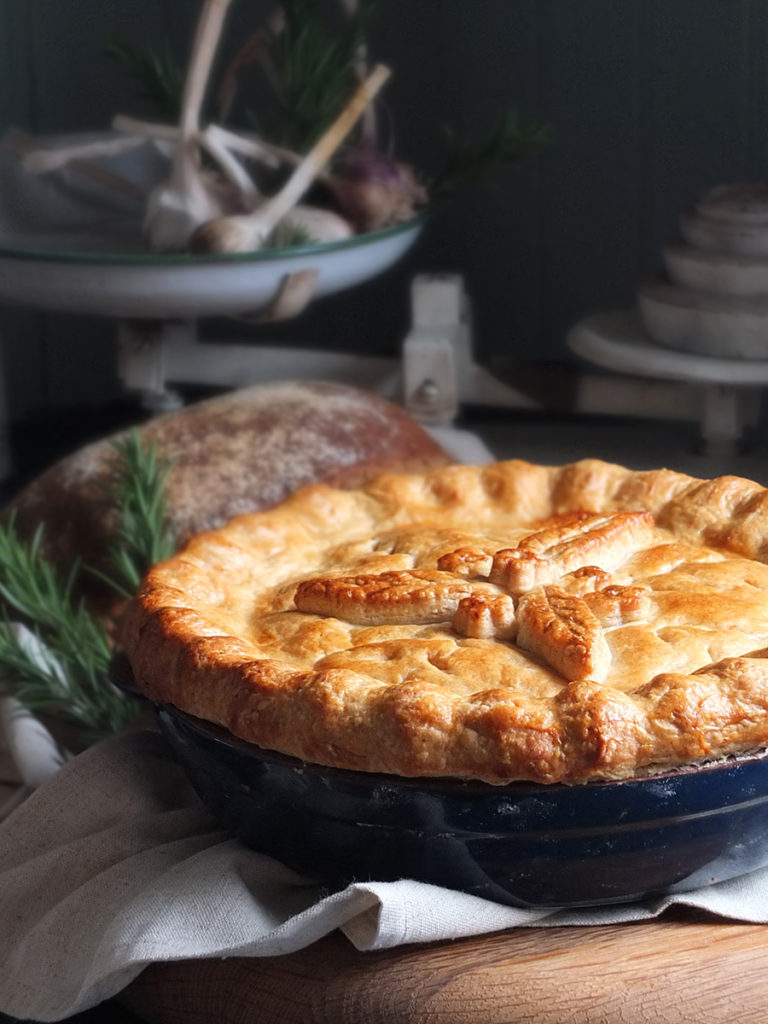 Roast Lamb and Rosemary Pie - Elizabeth's Kitchen Diary