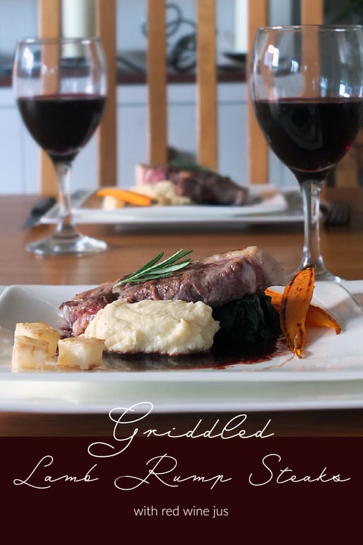 Griddled Lamb Rump Steaks with Red Wine Jus & Celeriac Puree ...