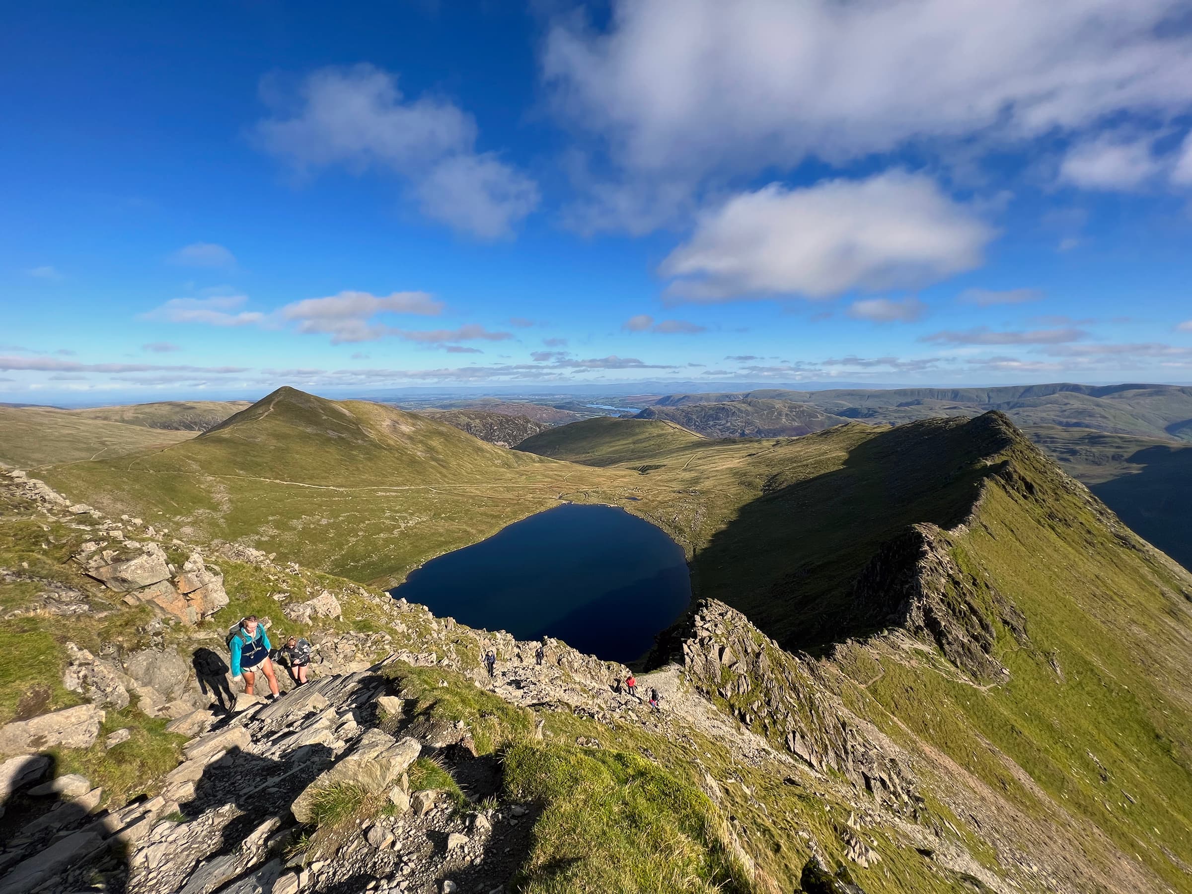 Scramble up Helvellyn and Catstye Cam via Striding Edge and Swirral ...