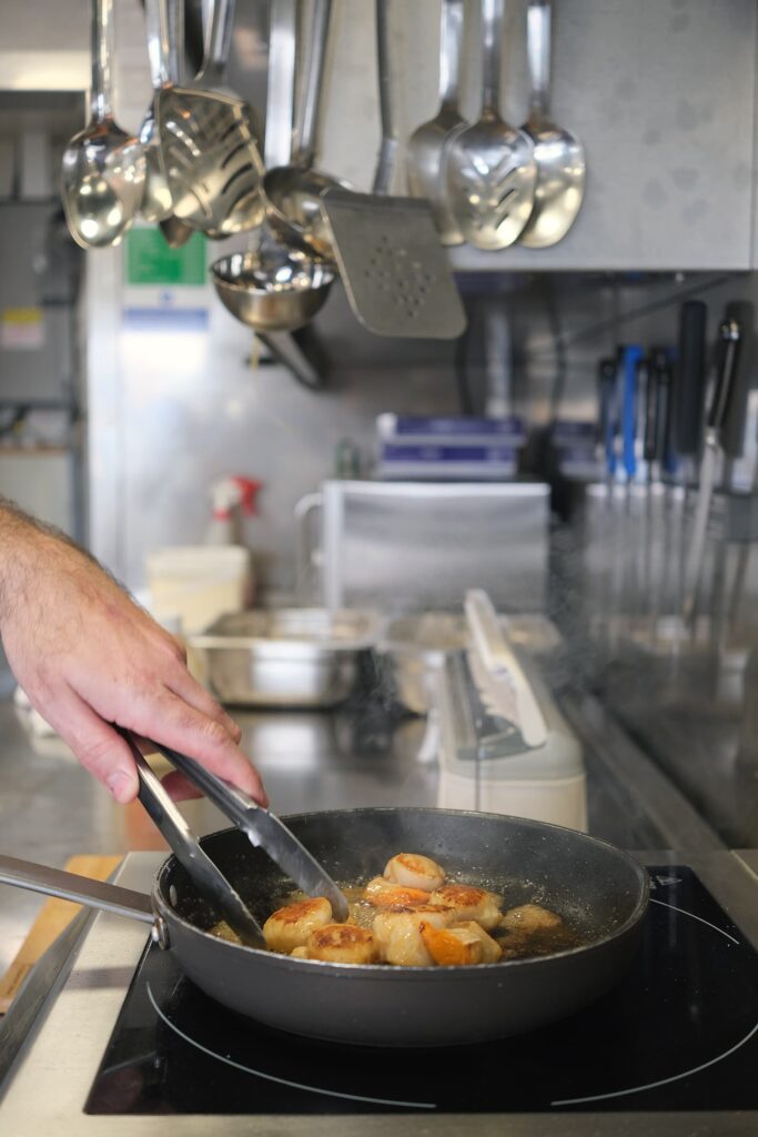Pan-seared Scallops & Langoustines with Stir-fried Vegetables ...
