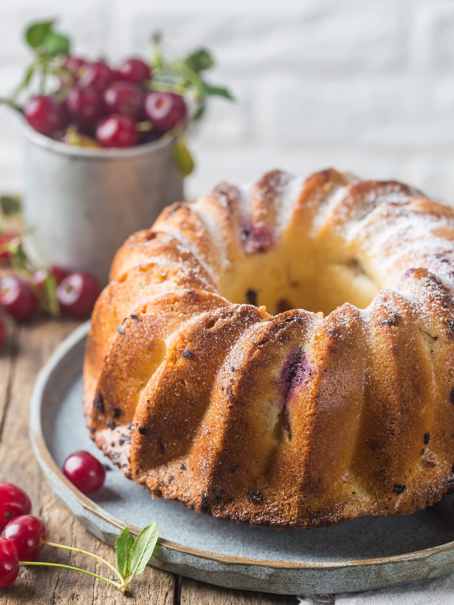 Easy Cream Cheese Cherry Pound Cake Recipe - Elizabeth's Kitchen Diary