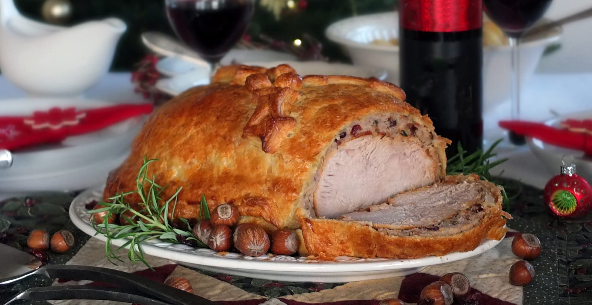 Turkey Wellington with Cranberries & Hazelnuts - Elizabeth's Kitchen Diary