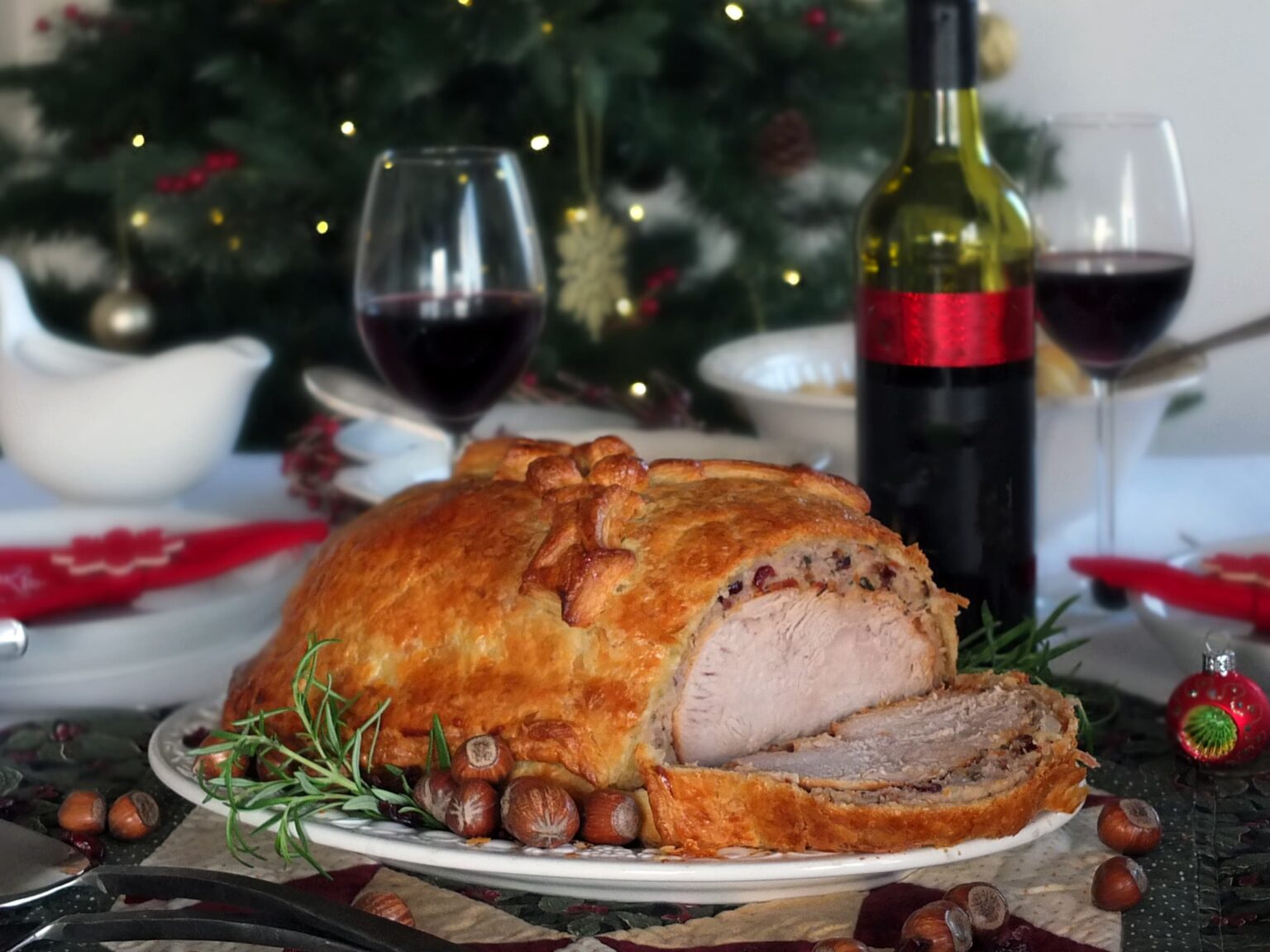 Turkey Wellington with Cranberries & Hazelnuts - Elizabeth's Kitchen Diary