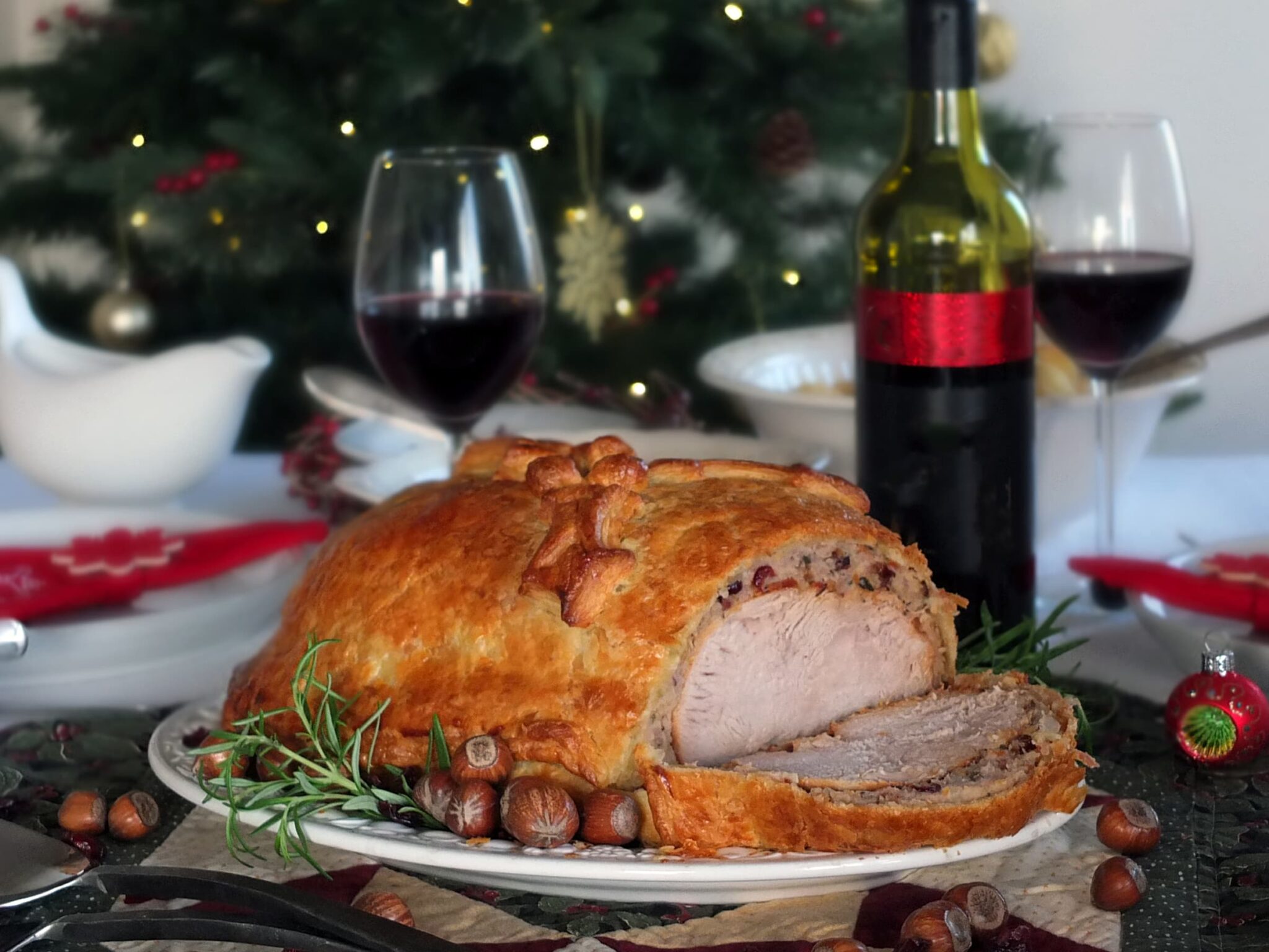 Turkey Wellington with Cranberries & Hazelnuts - Elizabeth's Kitchen Diary