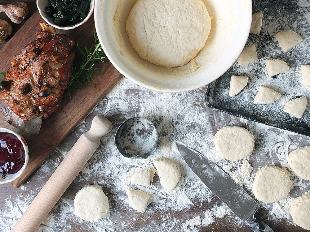 Roasted Lamb & Mini Bannock Christmas Canapés - Elizabeth's Kitchen Diary