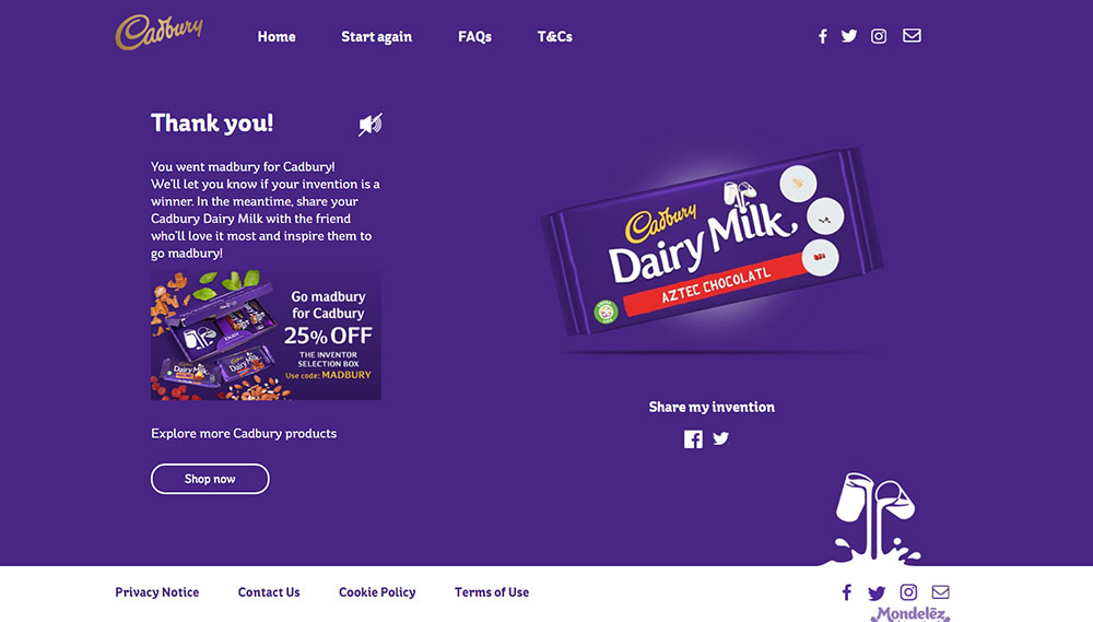 Go Madbury & Invent a New Cadbury Dairy Milk Bar! | Elizabeth's Kitchen ...