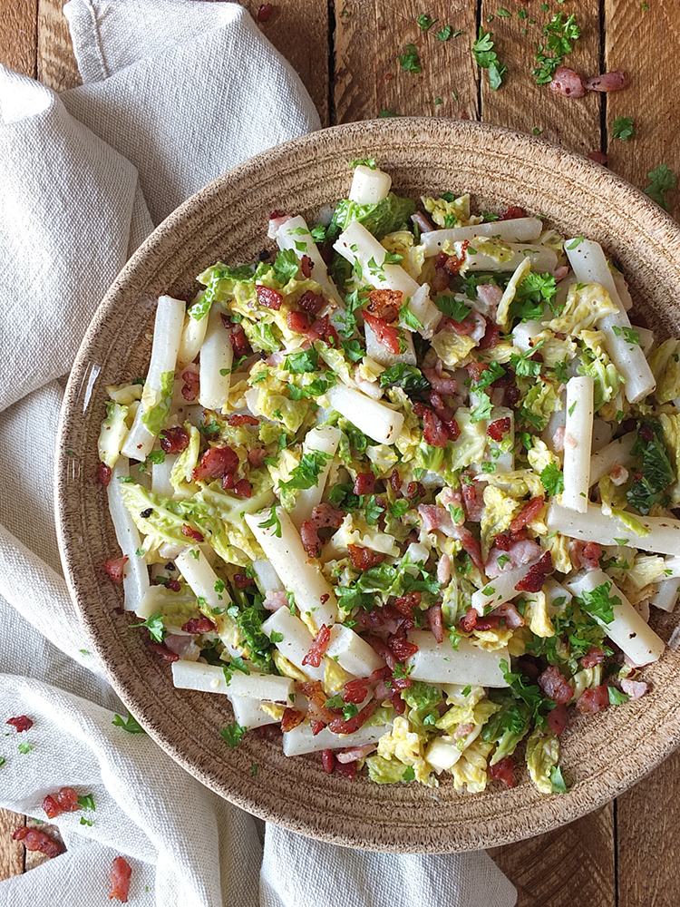 Low Carb Salsify with Cabbage, Bacon & Cream - Two Ways {Keto Friendly ...